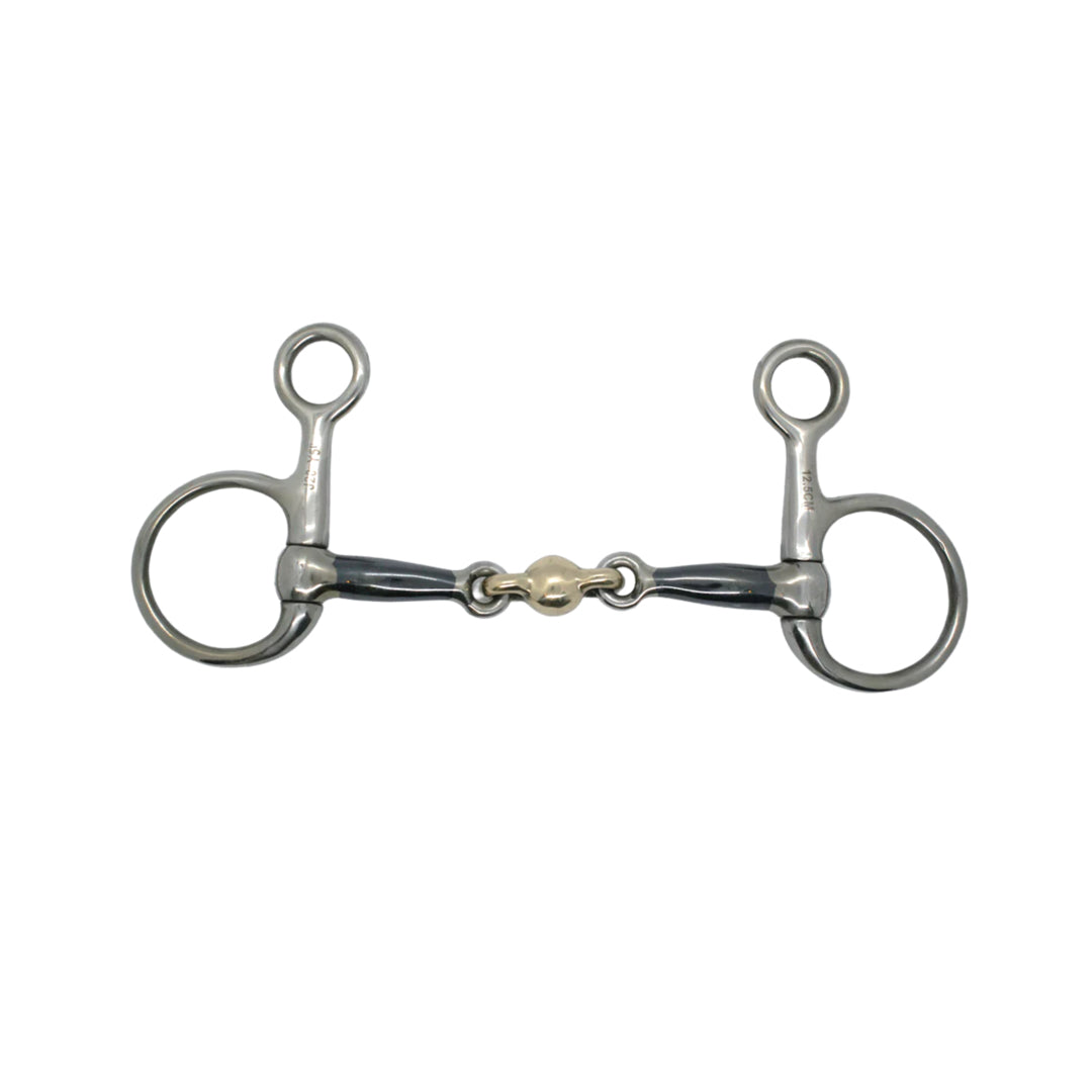 Mors Baucher double brisure blue steel boule cyprium — Topmors